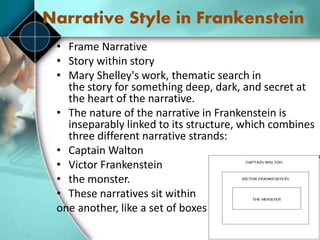 Narrative techniques in the Frankenstein | PPTX
