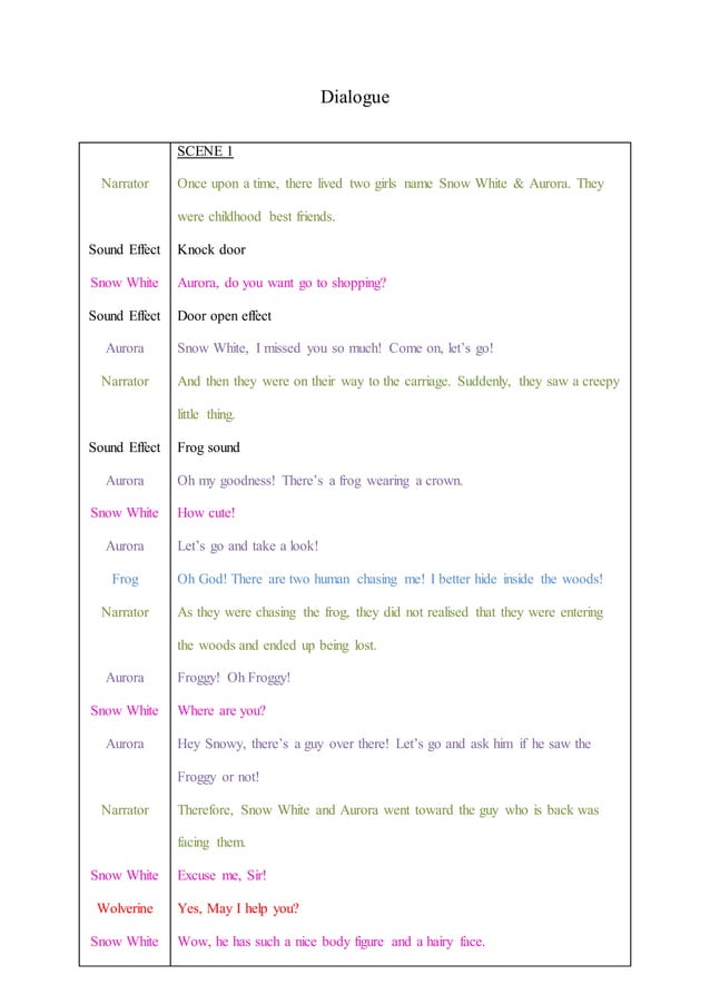 English Assignment Dialogue | PDF