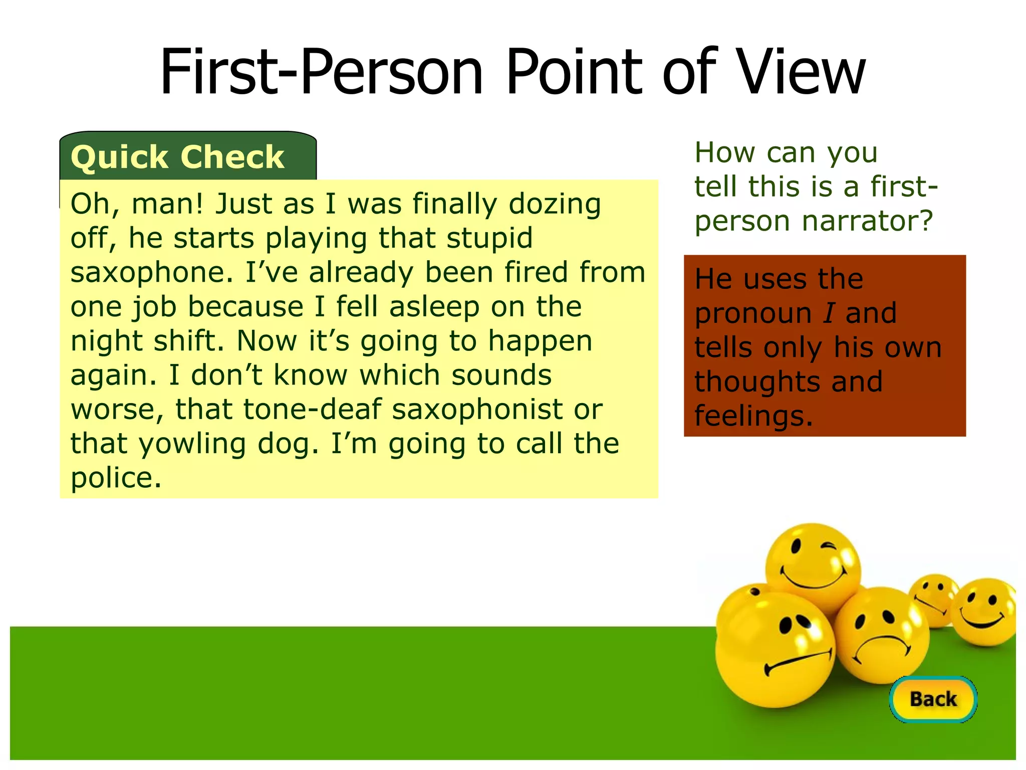 Narrator and voice | PPT