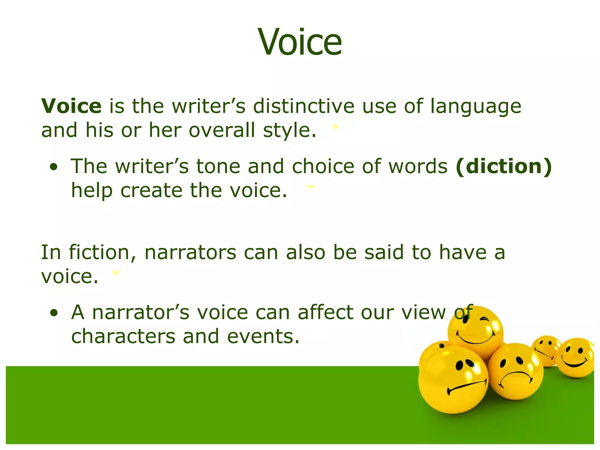 Narrator and voice | PPT