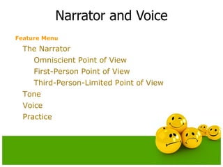 Narrator and voice | PPT
