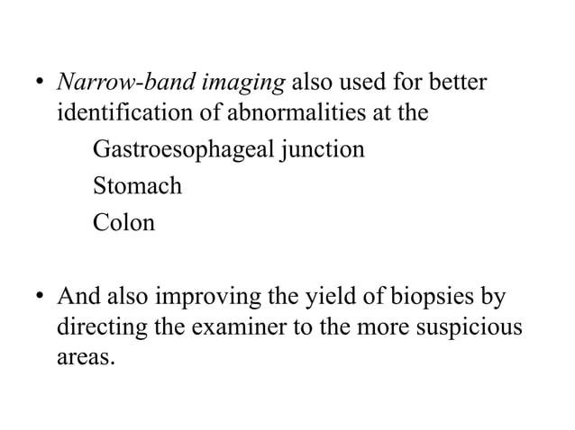 Narrow band imaging | PPTX