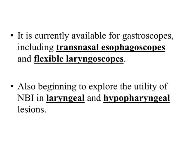 Narrow band imaging | PPTX