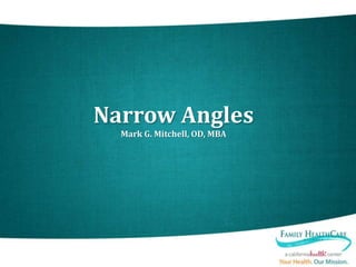 Narrow angles talk | PPTX
