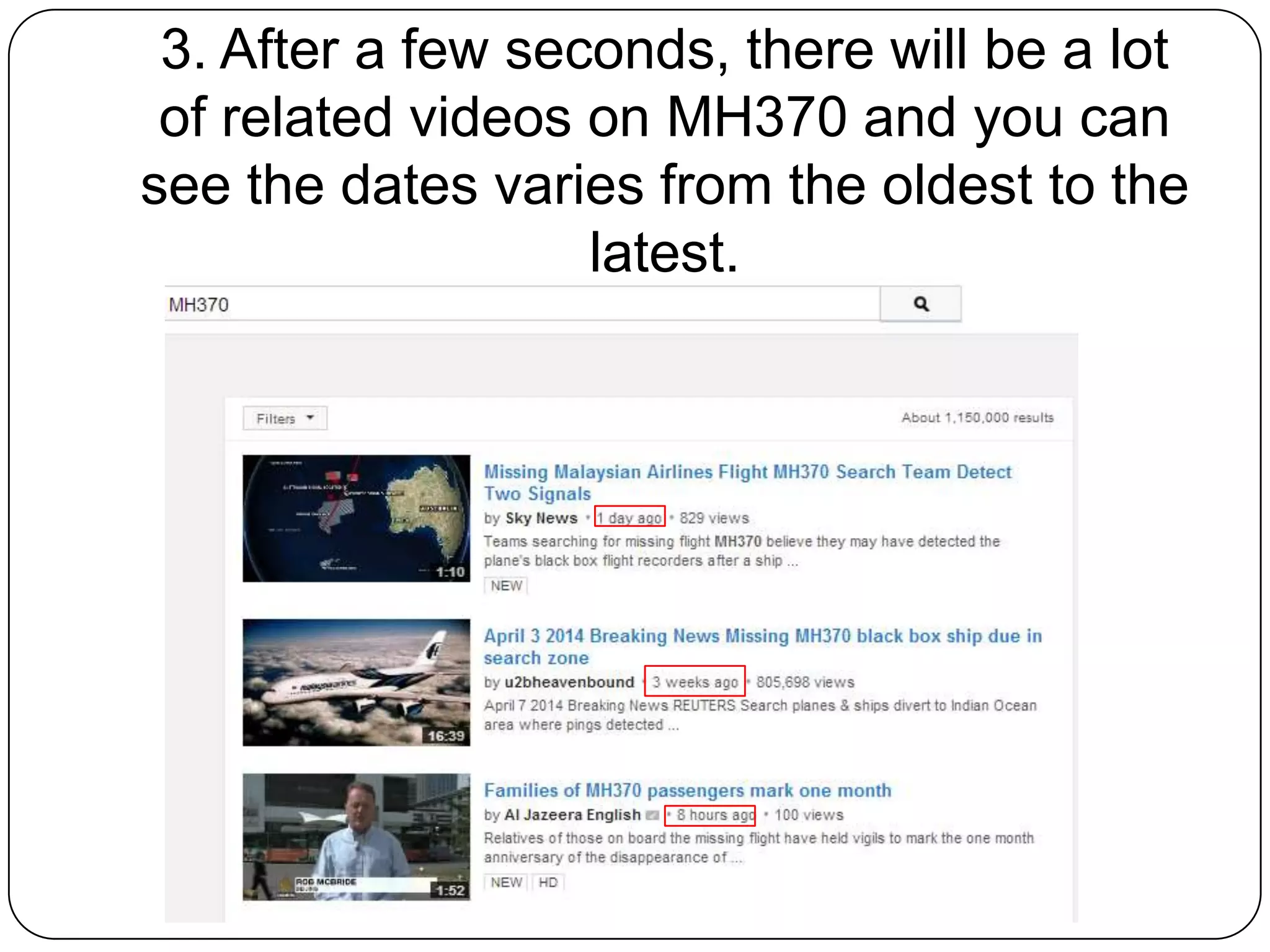 Narrow a search on youtube | PPTX | Search | Internet