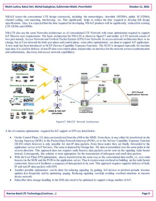 Cellular Narrow Band IoT- using LTE | DOCX