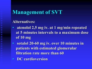 Narrow complex tachycardia | PPSX