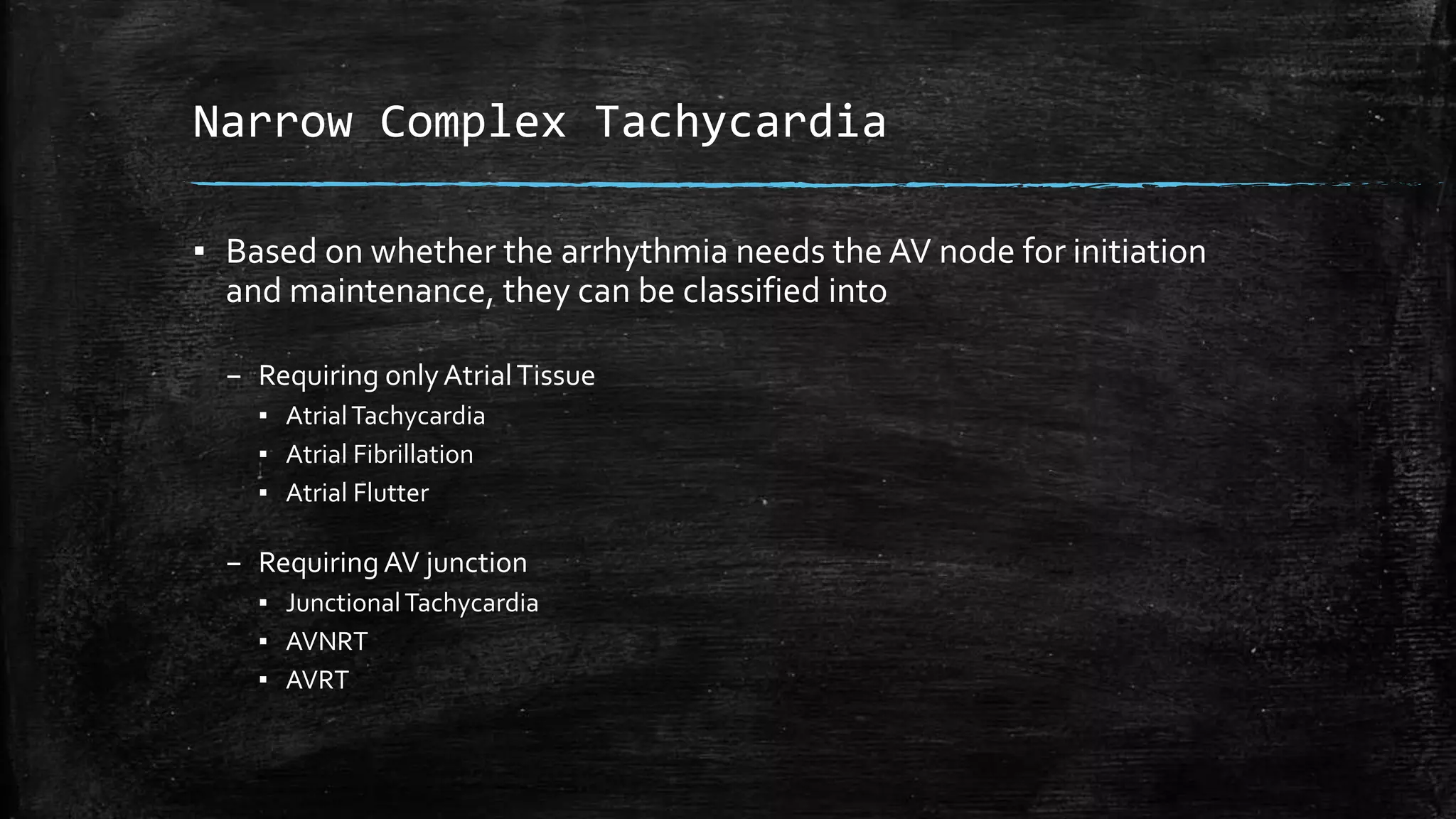 Approach to Narrow complex tachycardia | PPTX