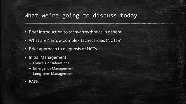 Approach to Narrow complex tachycardia | PPTX
