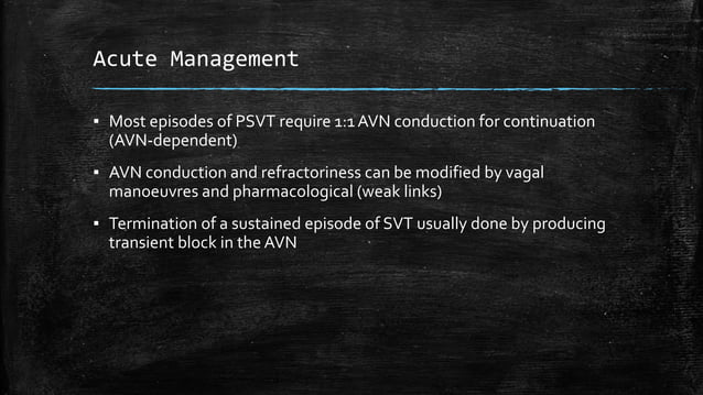 Approach to Narrow complex tachycardia | PPTX