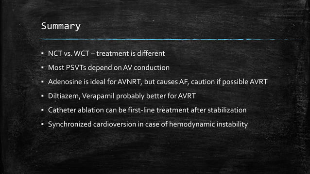 Approach to Narrow complex tachycardia | PPTX