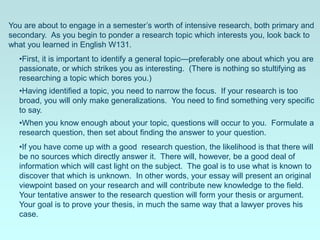 Writing Skills - Narrowing A Topic Finding What to say best.ppt