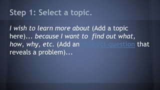 Narrowing Down a Research Topic | PPTX