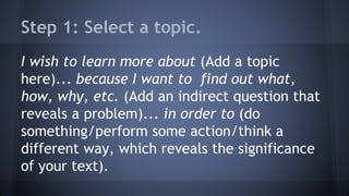 Narrowing Down a Research Topic | PPTX