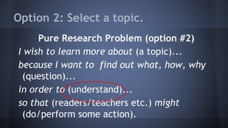 Narrowing Down a Research Topic | PPTX