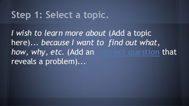 Narrowing Down a Research Topic