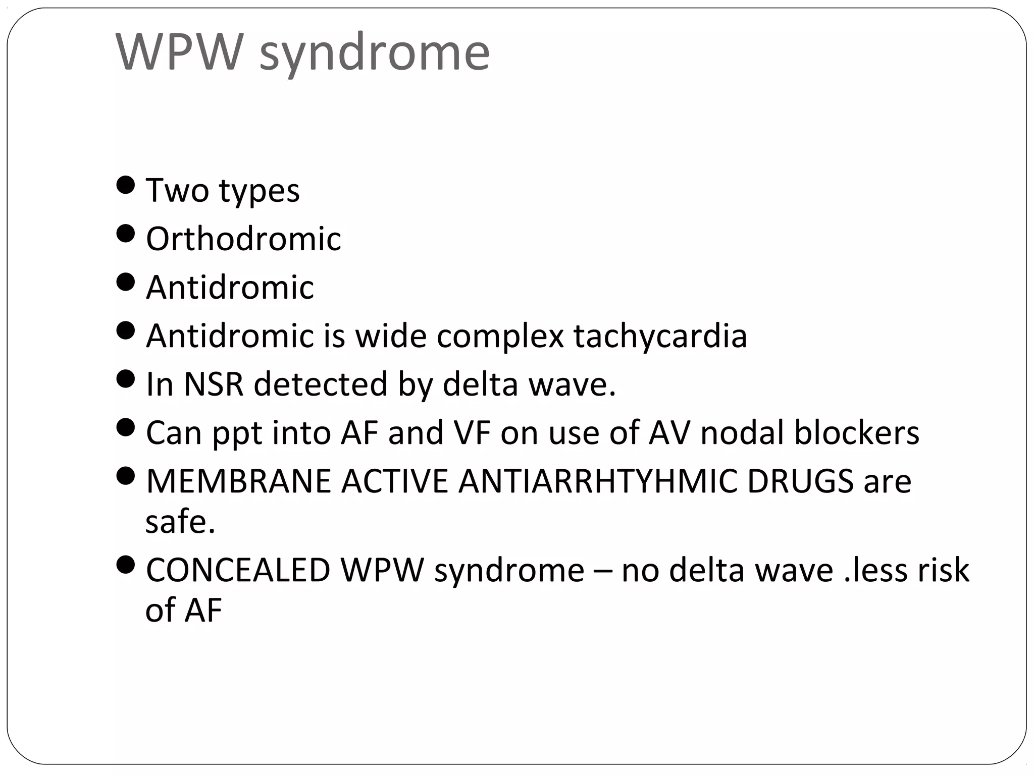 Narrow QRS Tachycardia | PPT