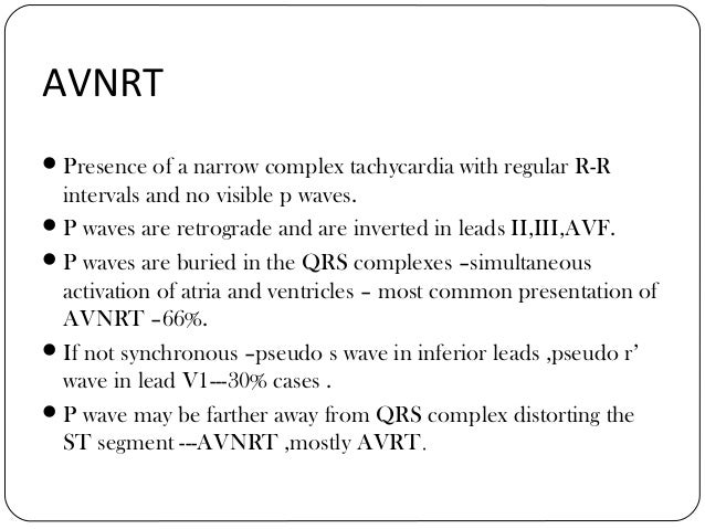 Narrow QRS Tachycardia