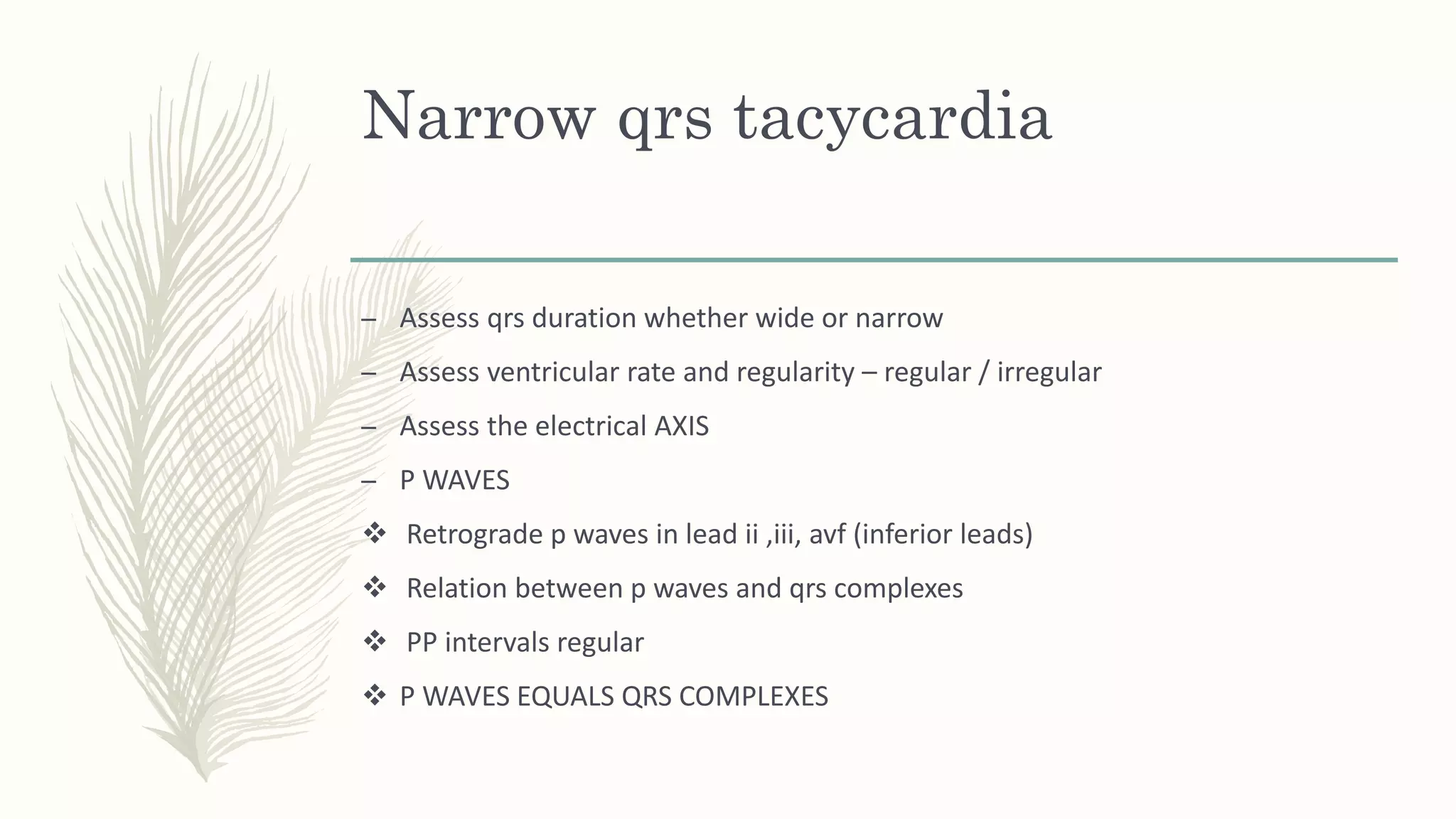Narrow qrs tachycardia part 1 | PPT