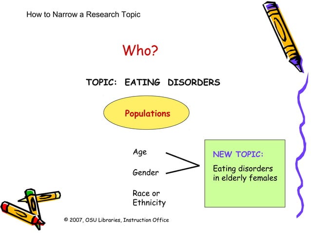 How to Narrow Your Research Topic | PPT | Mental Health | Diseases and ...