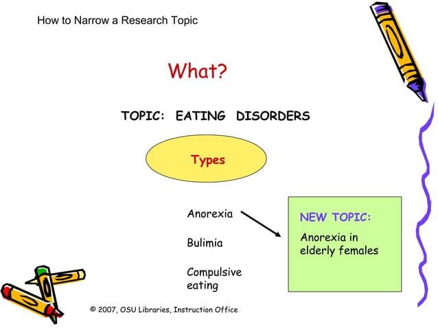 How to Narrow Your Research Topic | PPT | Mental Health | Diseases and ...
