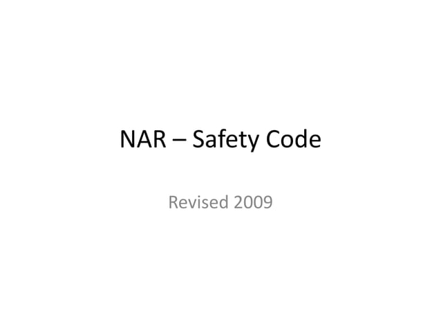 Nar – safety code | PPTX