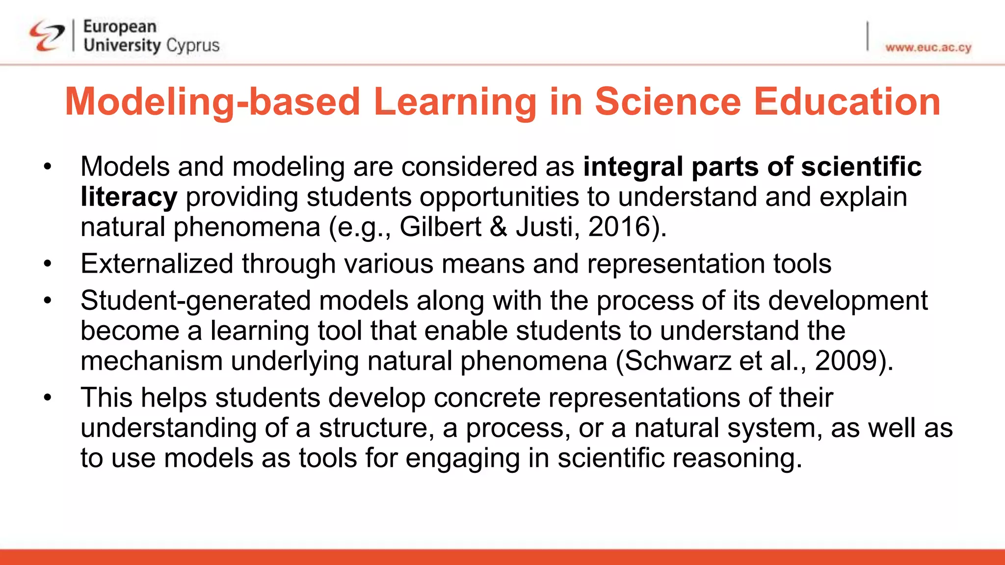 Modeling-based Learning in Pre-School Science: Affordances of Different ...