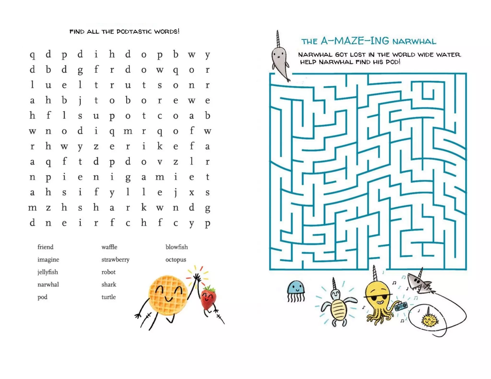 Narwhal & Jelly Activity Book | PDF