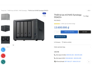Thiết bị lưu trữ NAS Synology DS423+ chính hãng | PDF