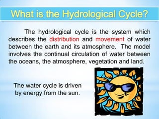 Hydrological Cycle (Water Cycle) | PPTX | Weather | Science