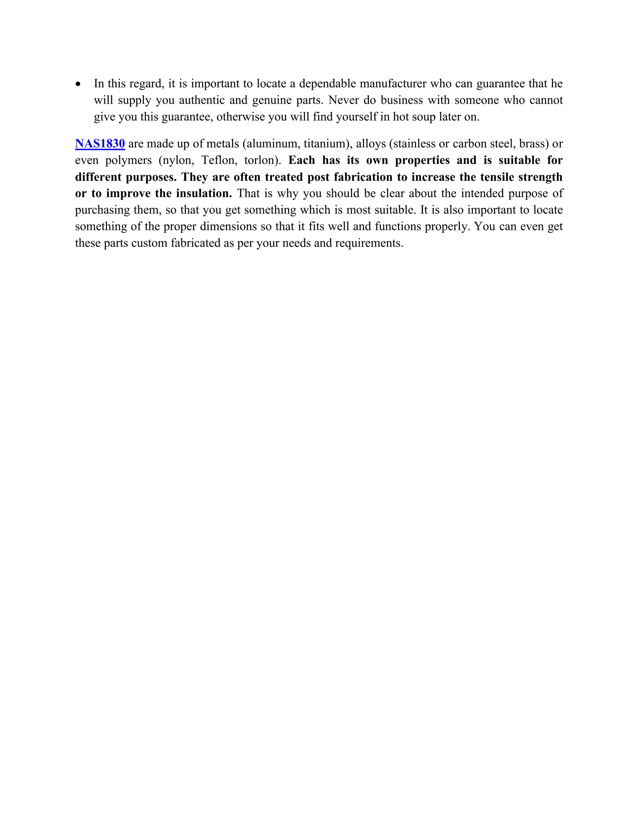 NAS1830 | PDF