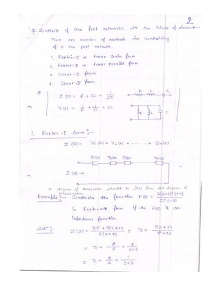 Network Synthesis | PDF