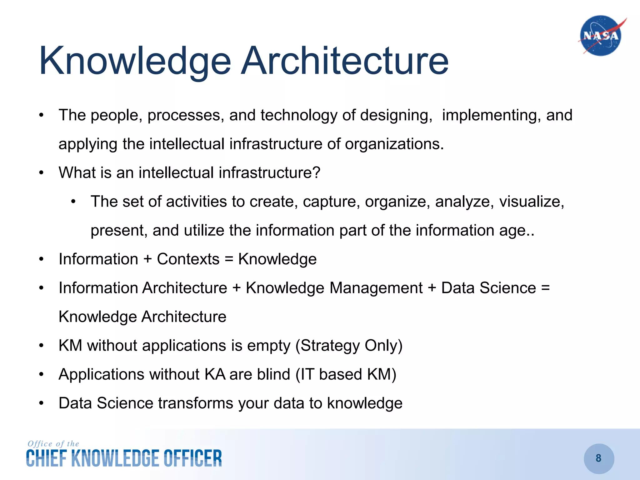 KNOWLEDGE ARCHITECTURE: IT’S IMPORTANCE TO AN ORGANIZATION | PPT