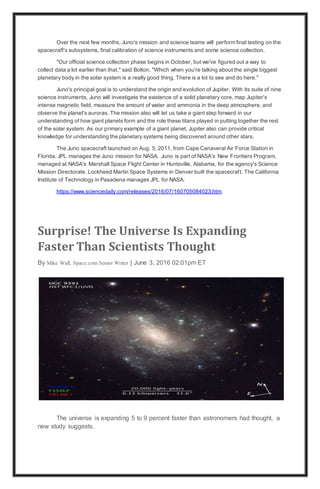 ADVANCEMENTS OF THE UNIVERSE | DOCX | Physics | Science