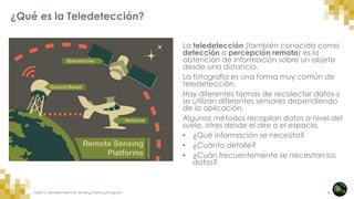 fundamentos de la teledeteccion. sensores | PDF