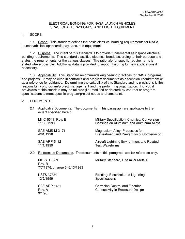 Nasa std-4003