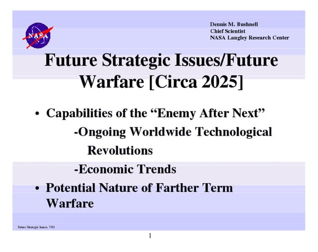 Nasa the futureof war | PDF