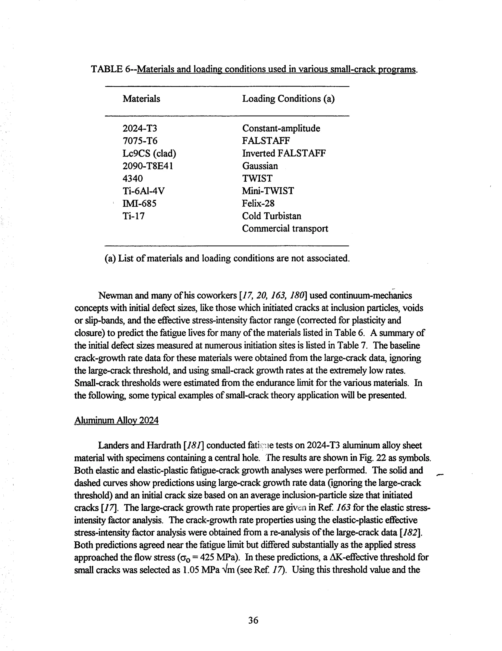 Nasa the merging of fatigue and fracture mechanics concepts | PDF