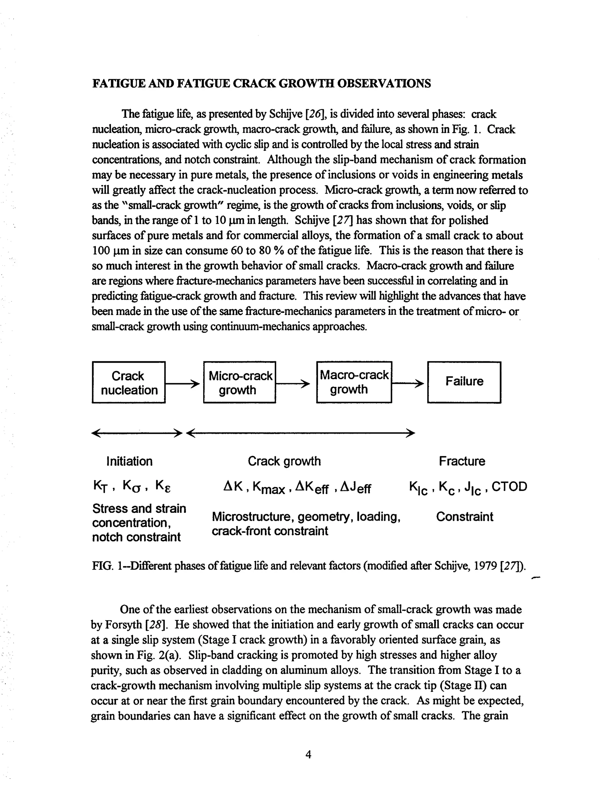 Nasa the merging of fatigue and fracture mechanics concepts | PDF