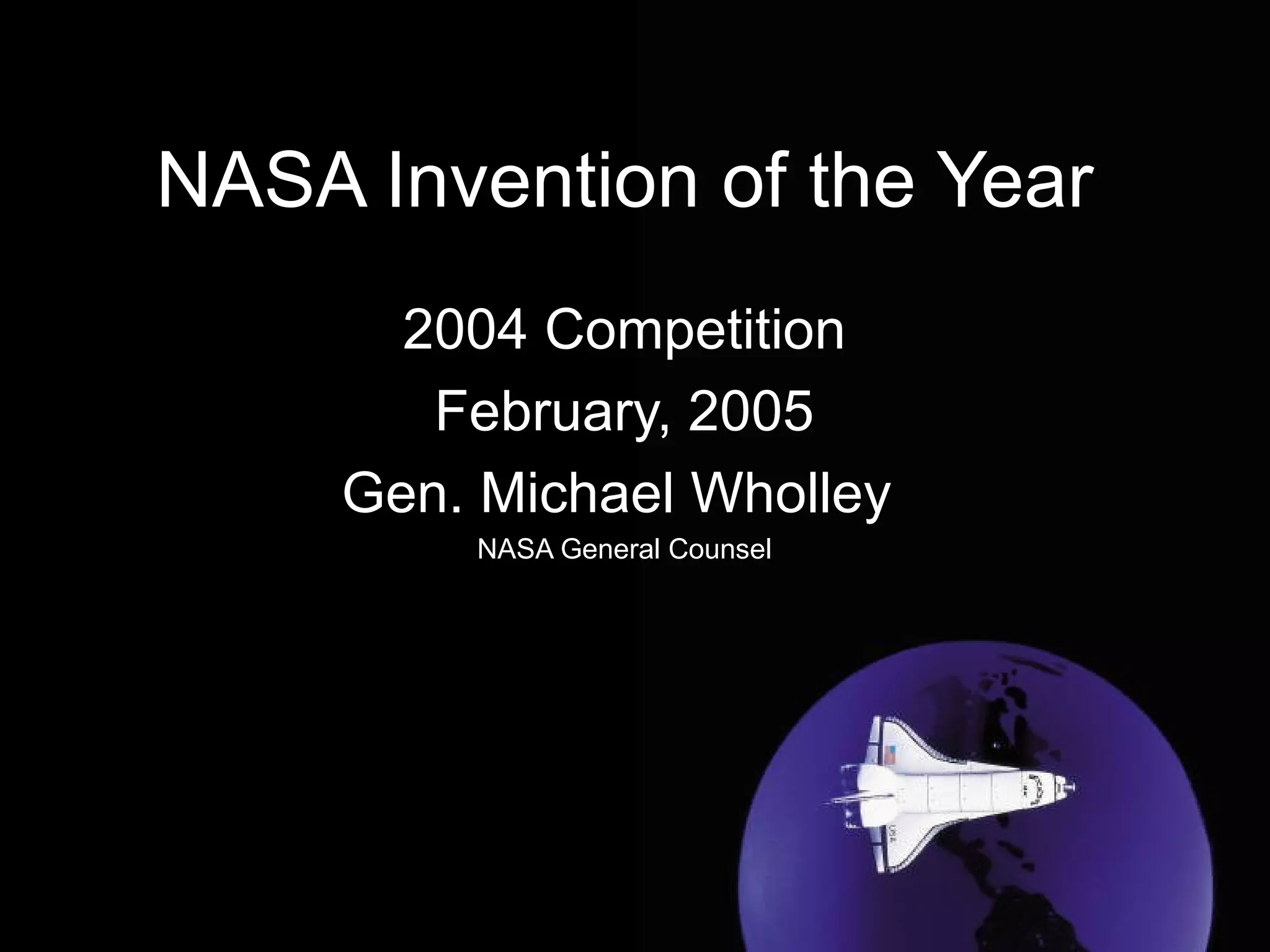Nasa 2004 Invention Of The Year | PPT
