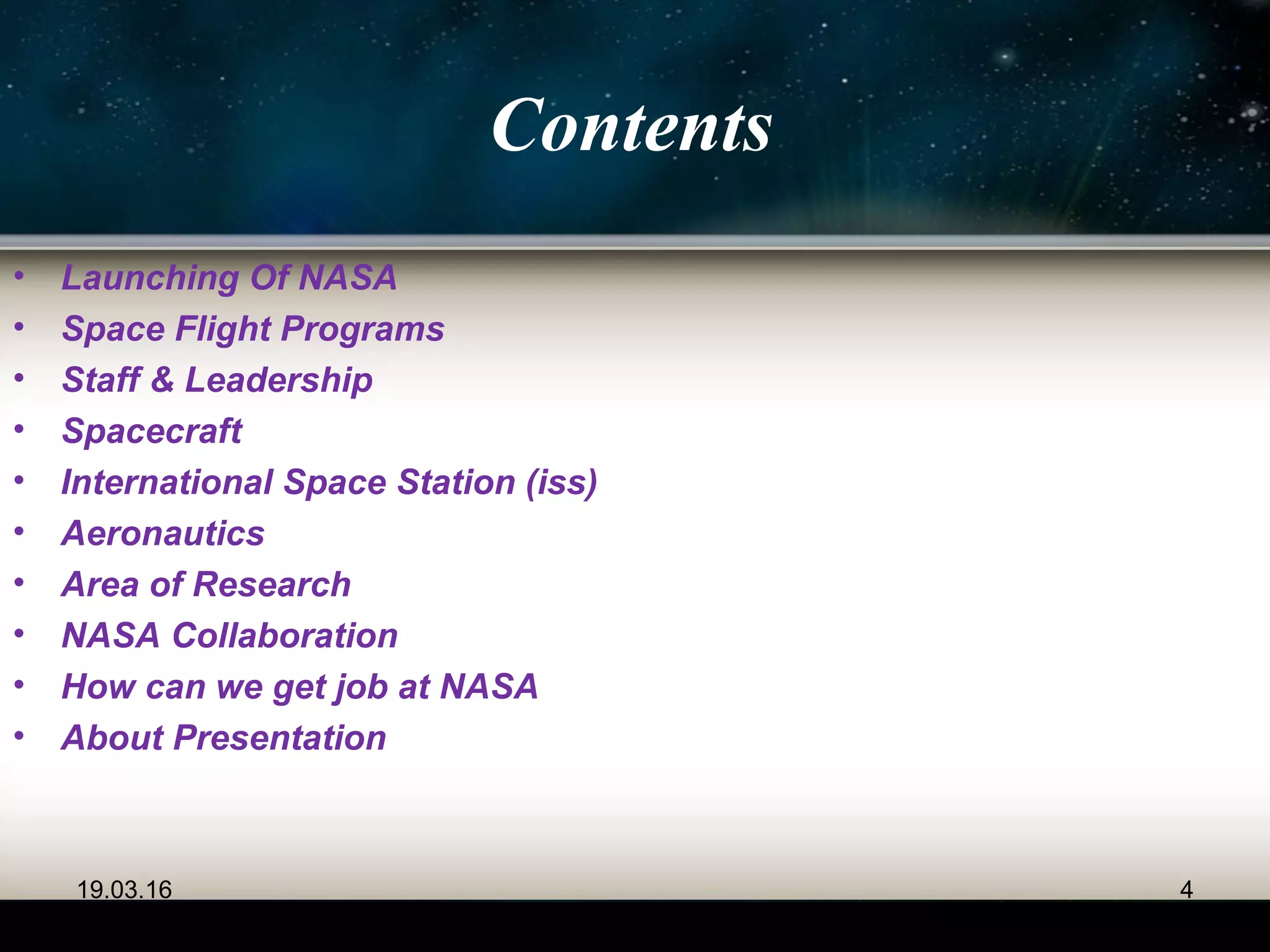 About NASA | PPT