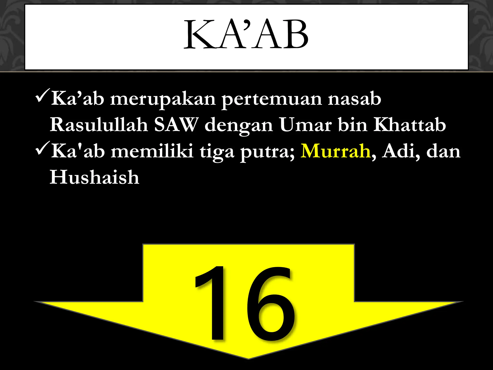 Nasab Nabi Muhammad SAW. dari Nabi Ibrahimpptx | PPTX