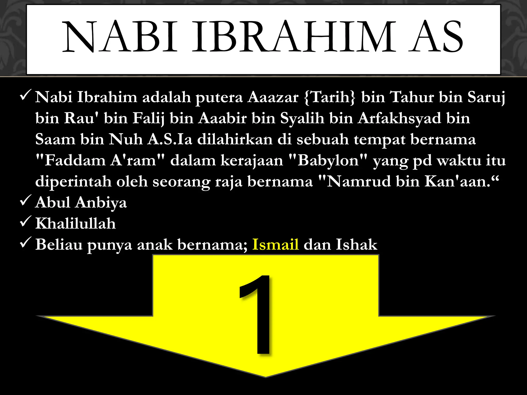 Nasab Nabi Muhammad SAW. dari Nabi Ibrahimpptx | PPTX