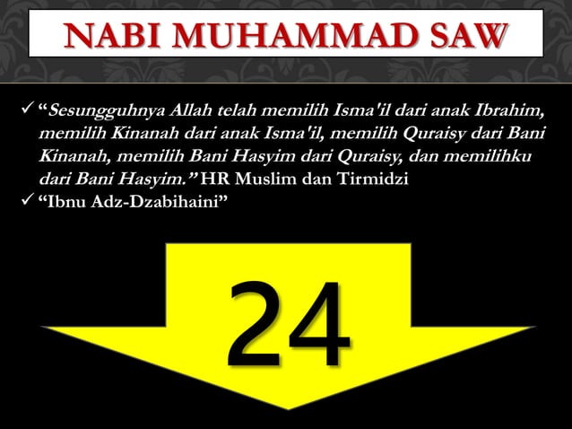 Nasab Nabi Muhammad SAW. dari Nabi Ibrahimpptx | PPTX