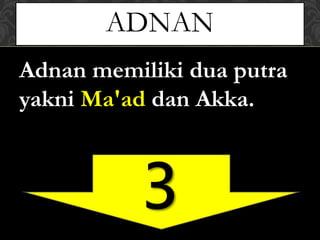 Nasab Nabi Muhammad SAW. dari Nabi Ibrahimpptx | PPTX