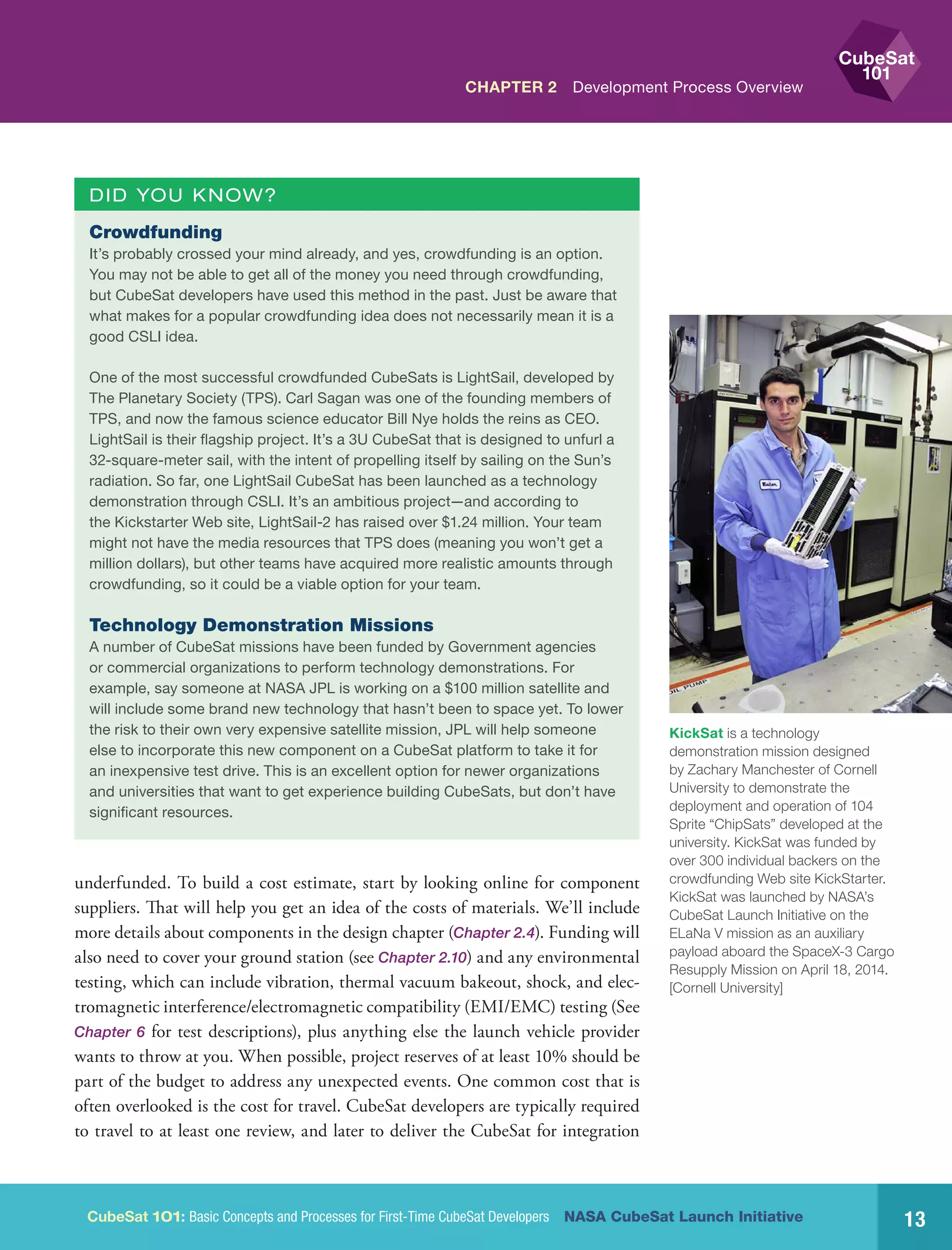 Nasa csli cubesat 101 | PDF