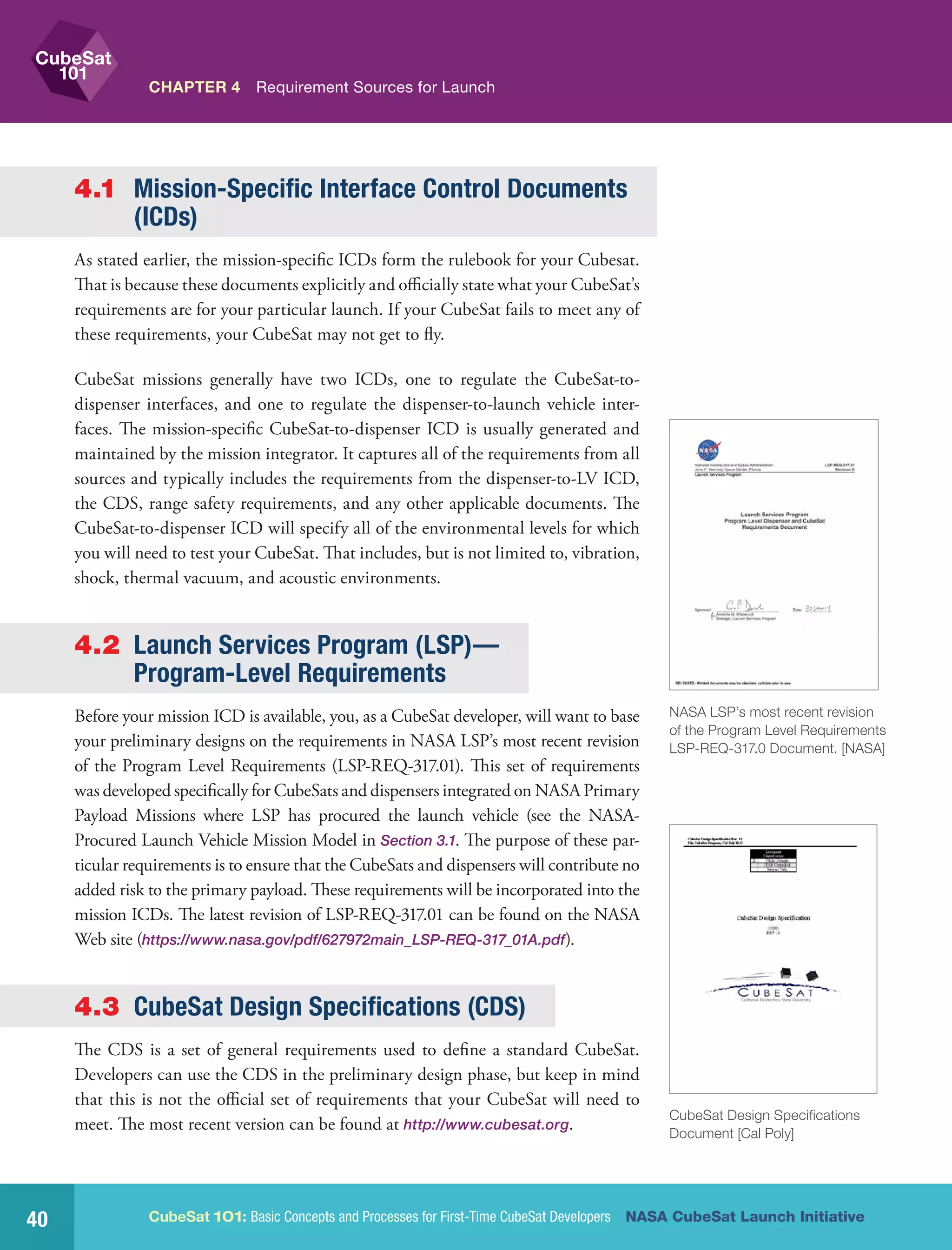 Nasa csli cubesat 101 | PDF