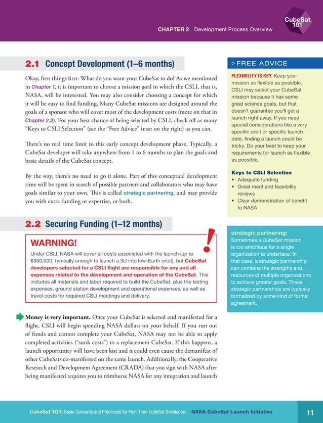 Nasa csli cubesat 101 | PDF | Space and Astronomy | Science
