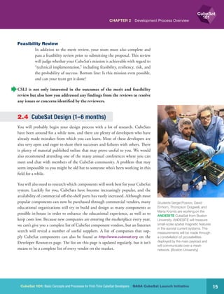 Nasa csli cubesat 101 | PDF