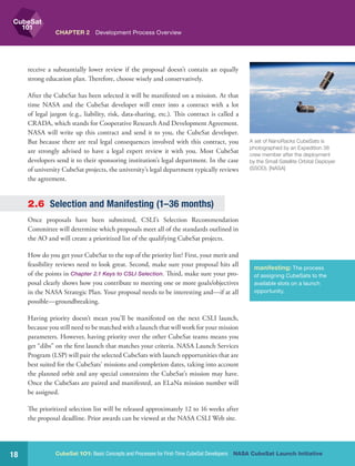 Nasa csli cubesat 101 | PDF
